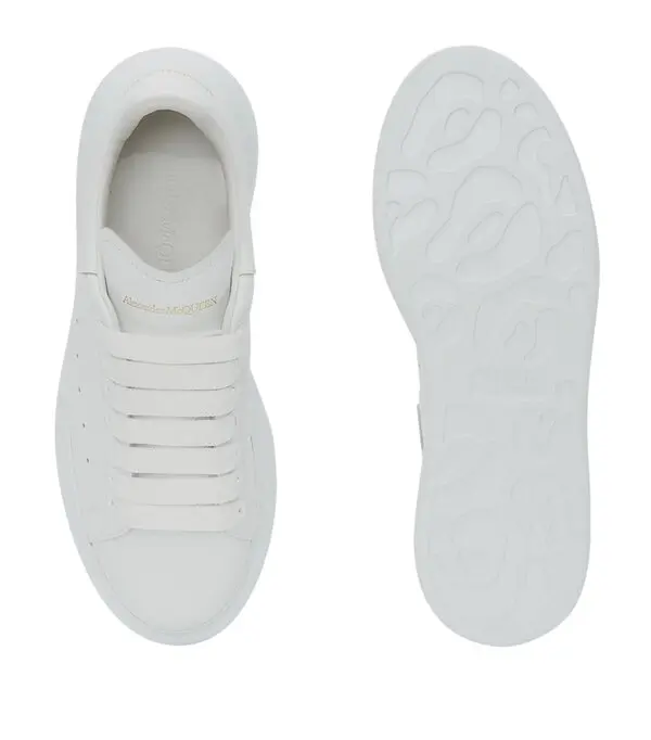 Alexander McQueen Oversized Leather Sneakers - White