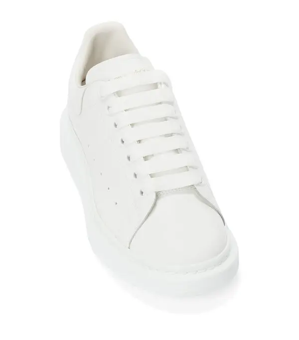 Alexander McQueen Oversized Leather Sneakers - White