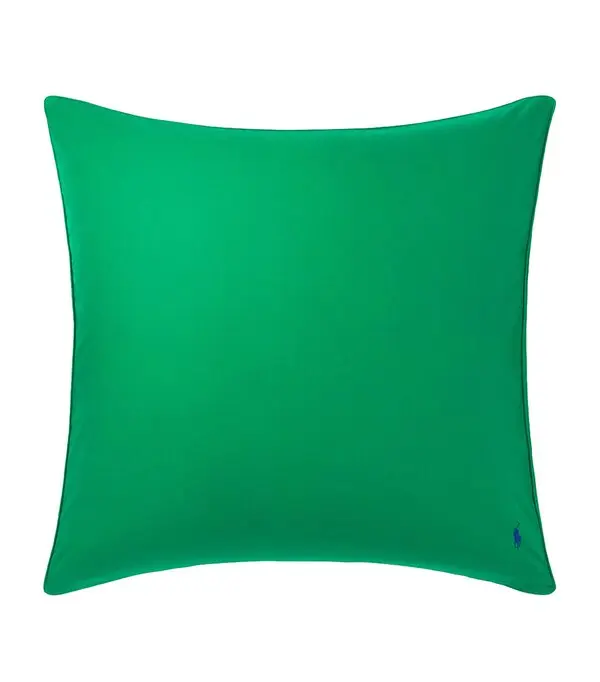 Ralph Lauren Cotton Square Pillowcase - Green