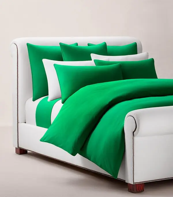 Ralph Lauren Cotton Square Pillowcase - Green
