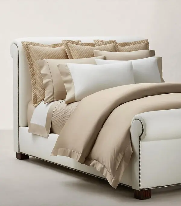 Ralph Lauren Supima Cotton Sateen Langdon Fitted Sheet - Neutral