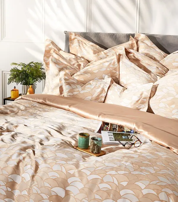 CELSO DE LEMOS Lou Lou Super King Duvet Cover - Grey