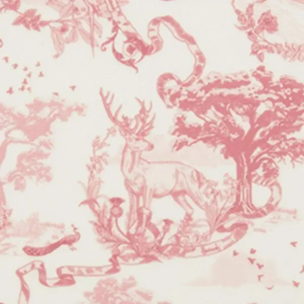 Harrods Bone China Toile Platter - Pink