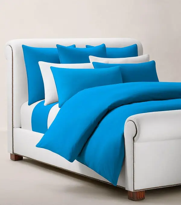 Ralph Lauren Cotton Polo Player Standard Pillowcase - Blue