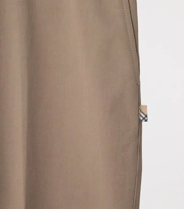 Burberry Cotton Twill Slim Chinos - Brown
