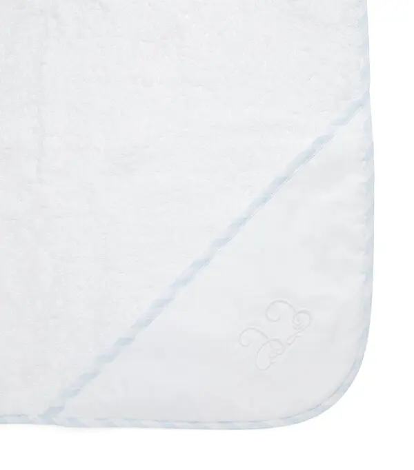 TARTINE ET CHOCOLAT Cotton Hooded Towel - Blue