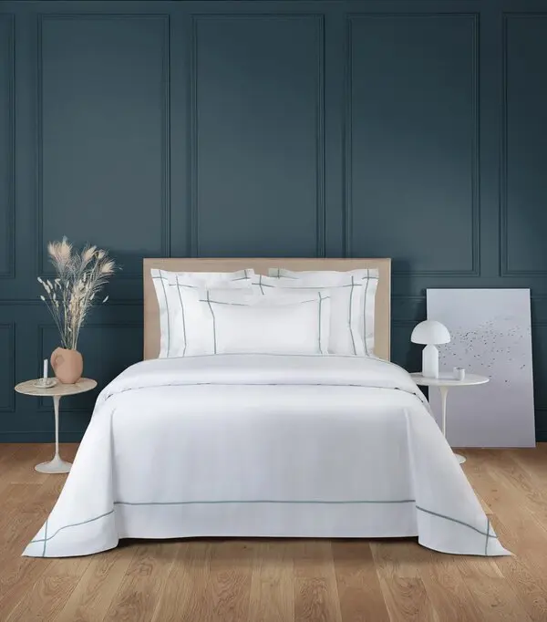 YVES DELORME Athena King Oxford Pillowcase - Green