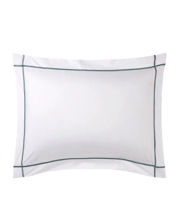 YVES DELORME Athena King Oxford Pillowcase - Green