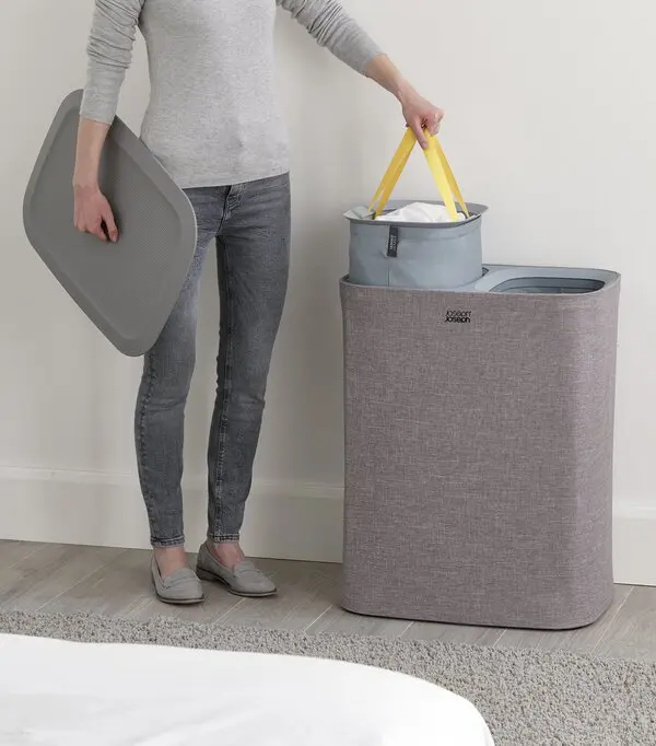 JOSEPH JOSEPH Tota Laundry Separation Basket - Grey