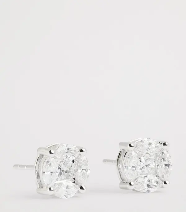 Harrods Stud Diamond Earrings