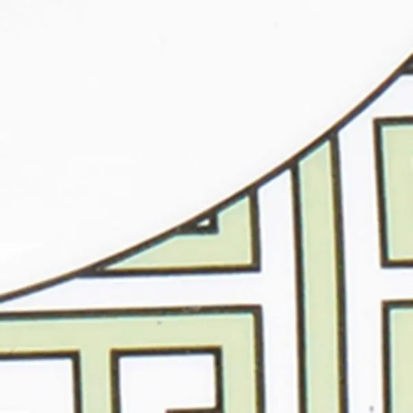 O.W.LONDON Maze Tea Plate - Green