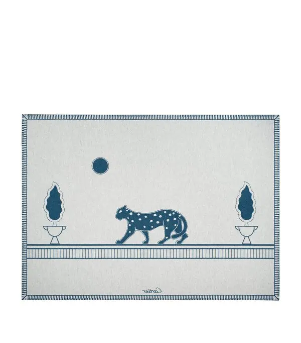 Cartier Merino Wool-cashmere Panthère De Blanket