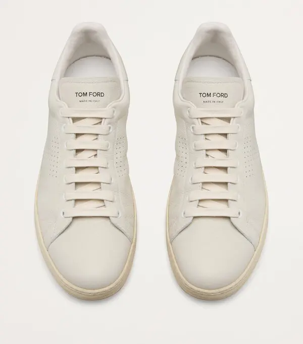 TOM FORD Leather Warwick Sneakers - Neutral