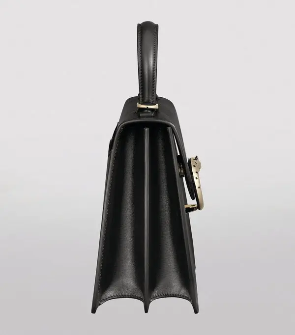 Cartier Leather Panthère De Top-handle Bag - Black
