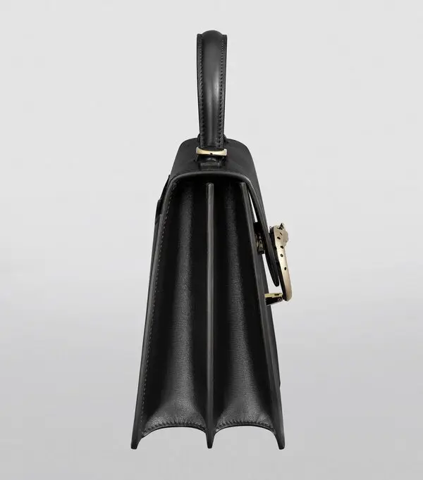 Cartier Leather Panthère De Top-handle Bag - Black