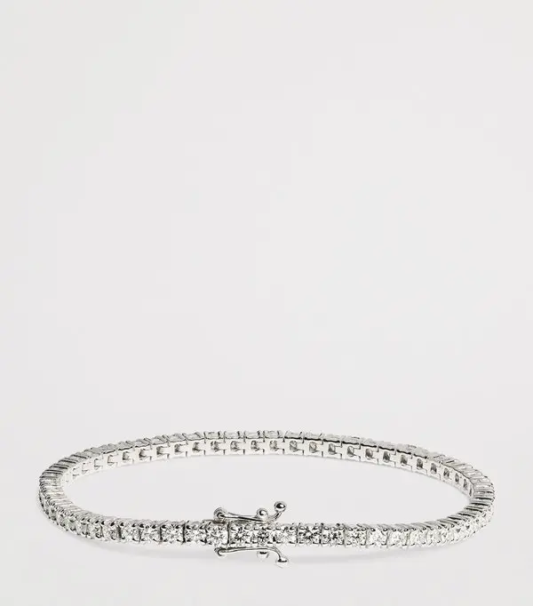 Harrods 18 Karat Gold And Diamond Tennis Bracelet