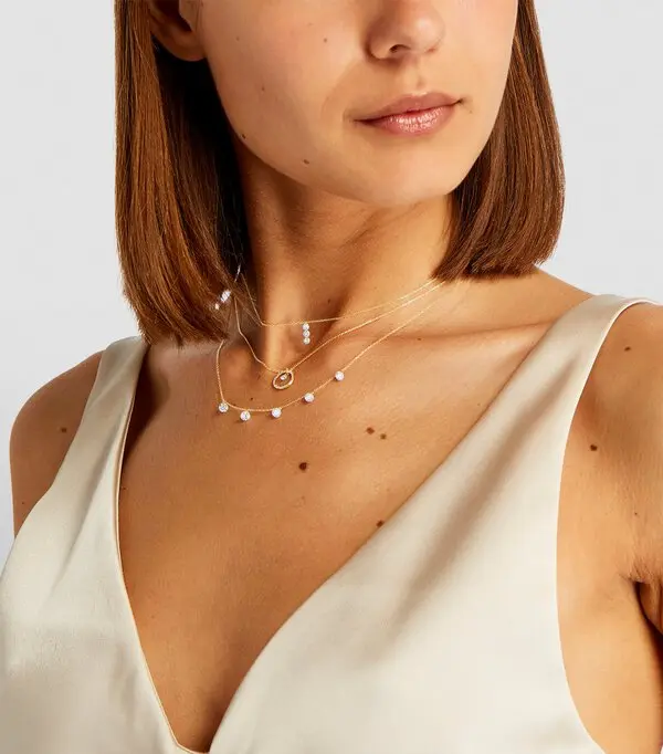 PERSEE Danaé 18kt Yellow And Diamond Necklace
