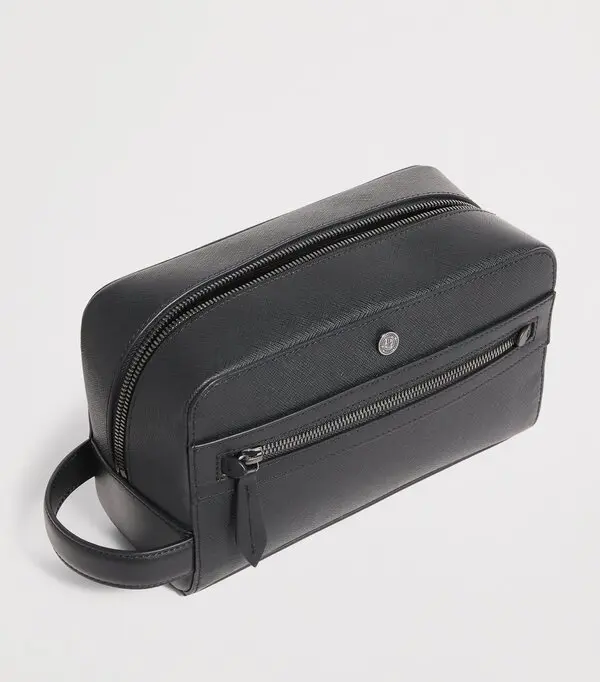 Harrods Leather Wash Bag