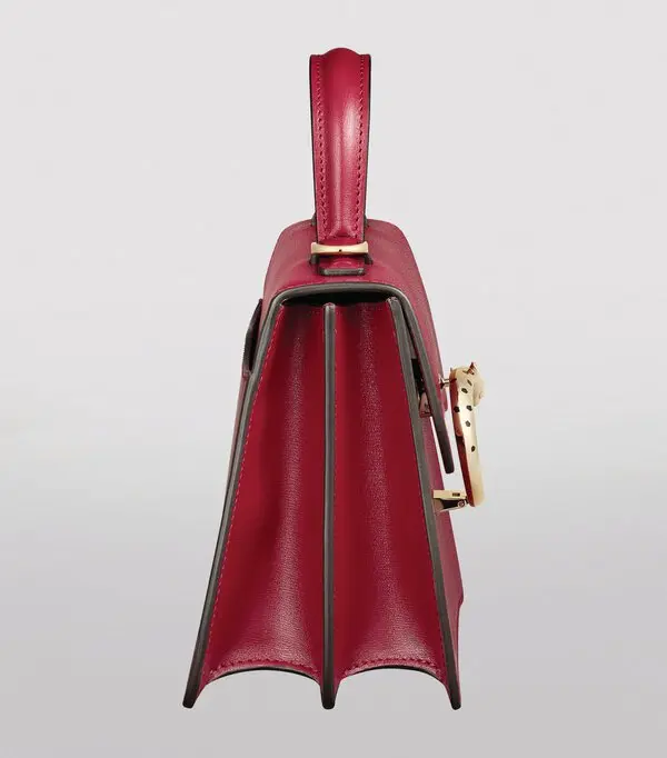 Cartier Leather Mini Panthère De Top-handle Bag - Red