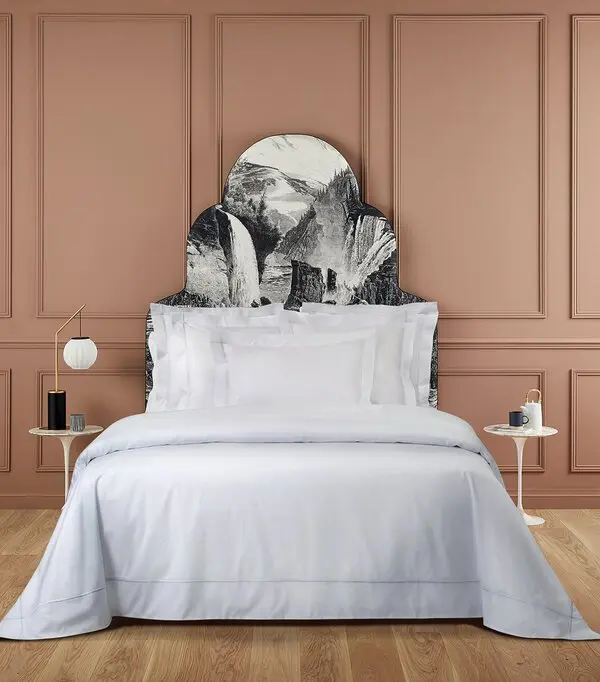 YVES DELORME Athena Blanc Flat Sheet - White