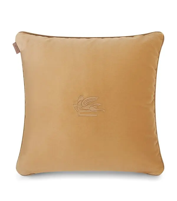 Etro Cotton Bloom Embroidered Cushion