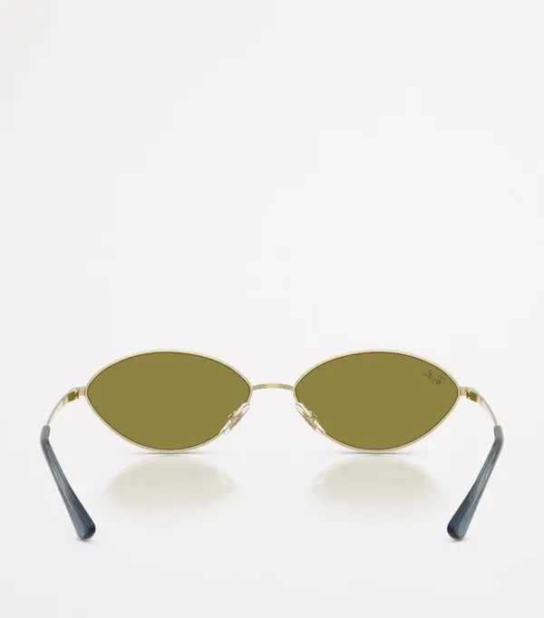 Ray-ban Rb3757 Kai Bio-based Oval Sunglasses - Gold