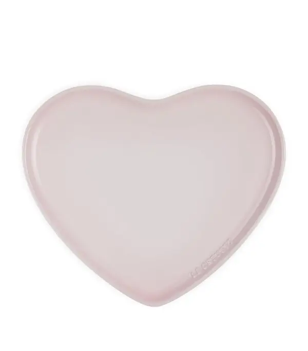 LE CREUSET Stoneware Heart Serving Plate - Pink