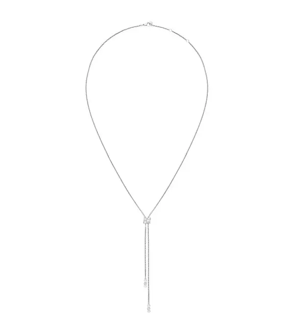 CHAUMET White Gold And Diamond Bee Pendant Necklace