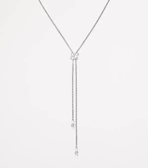 CHAUMET White Gold And Diamond Bee Pendant Necklace
