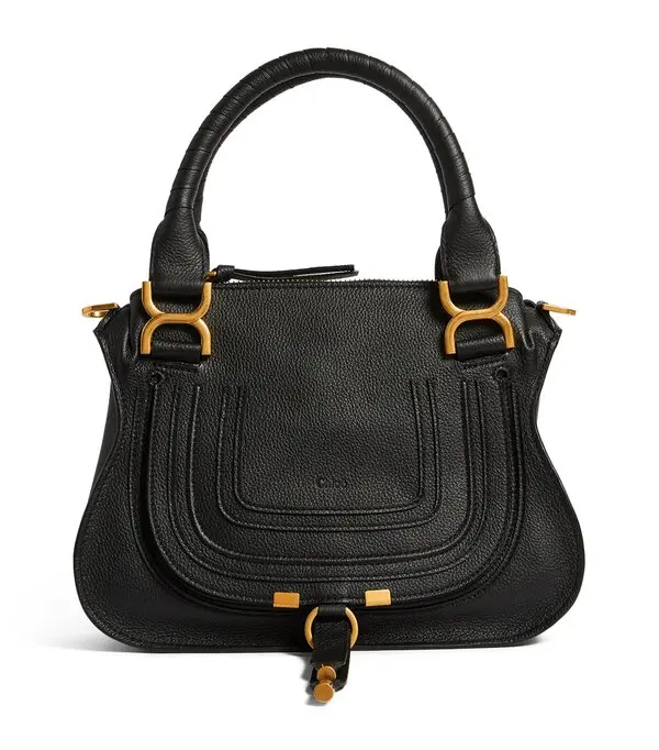 Chloé Small Leather Marcie Top-handle Bag - Black