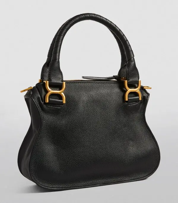 Chloé Small Leather Marcie Top-handle Bag - Black