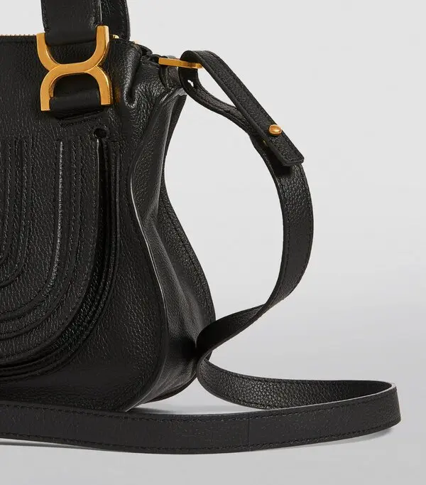 Chloé Small Leather Marcie Top-handle Bag - Black