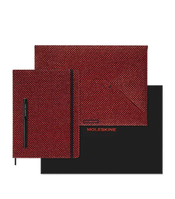MOLESKINE Shine Collector's Notebook And Pen Set - Red