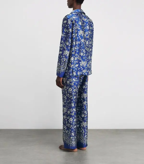 Harrods Silk Butterfly Print Pyjama Set