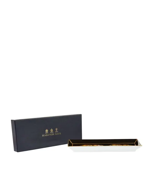 Halcyon Days Rectangular Tiger Tray