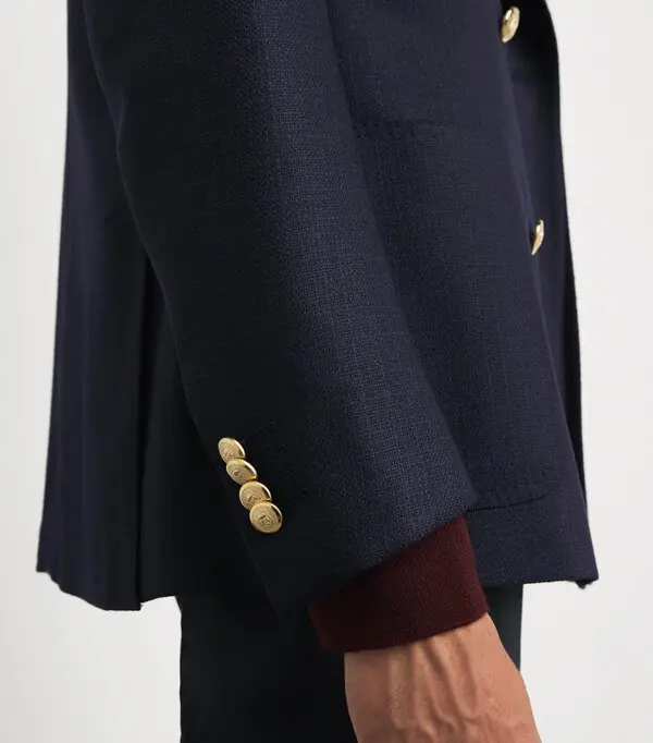 Corneliani Virgin Wool Double-breasted Blazer