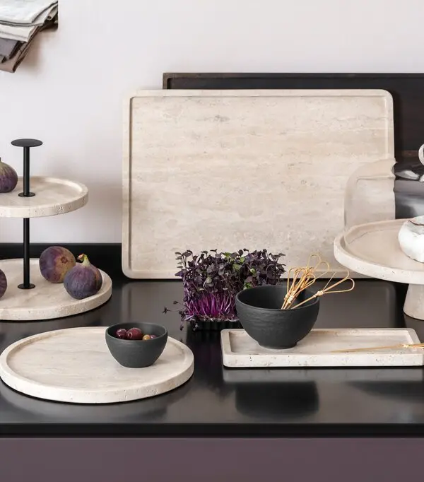 VILLEROY & BOCH Earthenware Manufacture Travertine Serving Platter