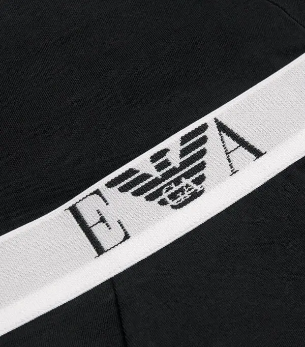 Emporio Armani Stretch-cotton Logo Trunks