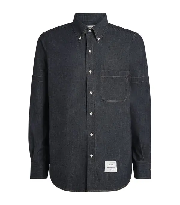 Thom Browne Denim Armband Shirt