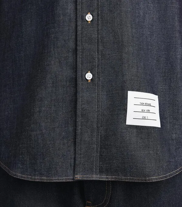 Thom Browne Denim Armband Shirt