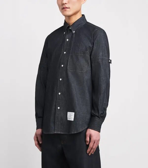 Thom Browne Denim Armband Shirt