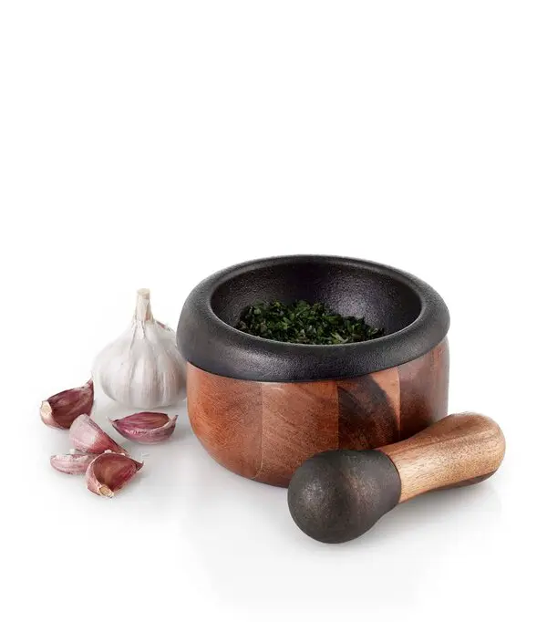 ADHOC Wood Crush Pestle And Mortar