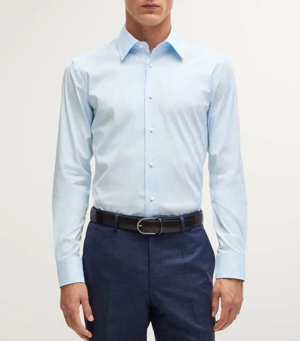 BOSS Stretch-cotton Slim Shirt