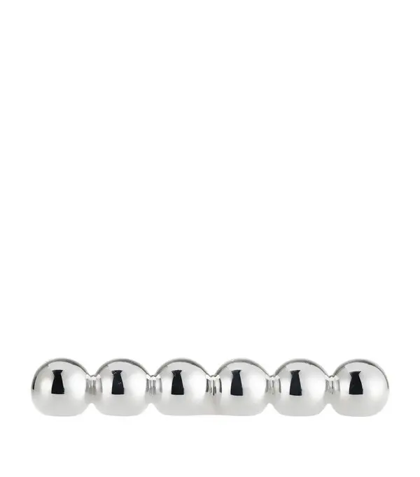Christofle Set Of 2 -plated Perles Knife Rest