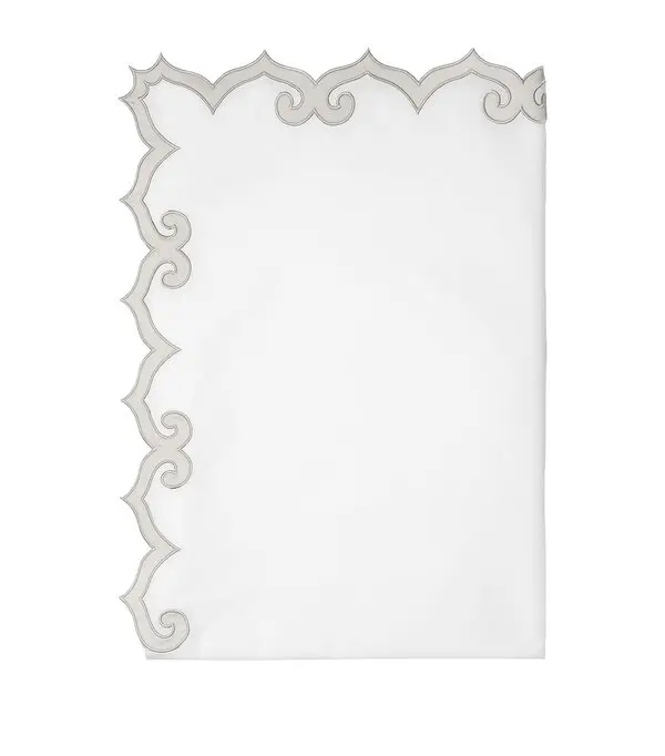 PRATESI Marrakesh Super King Flat Sheet - Silver