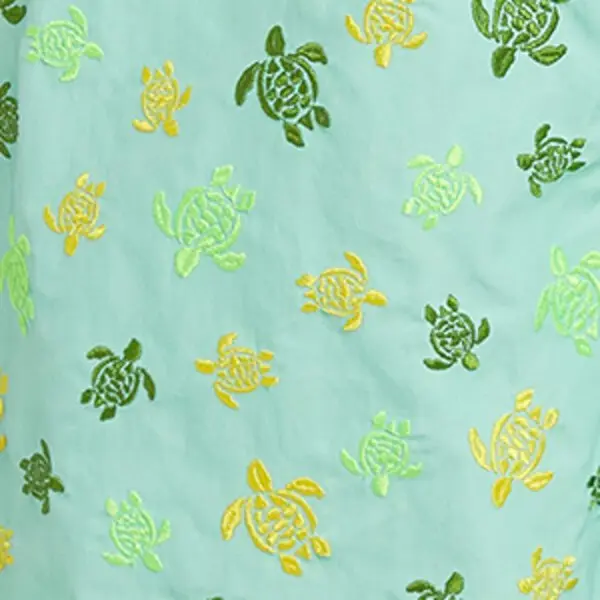 Vilebrequin Embroidered Turtle Mistral Swim Shorts - Blue
