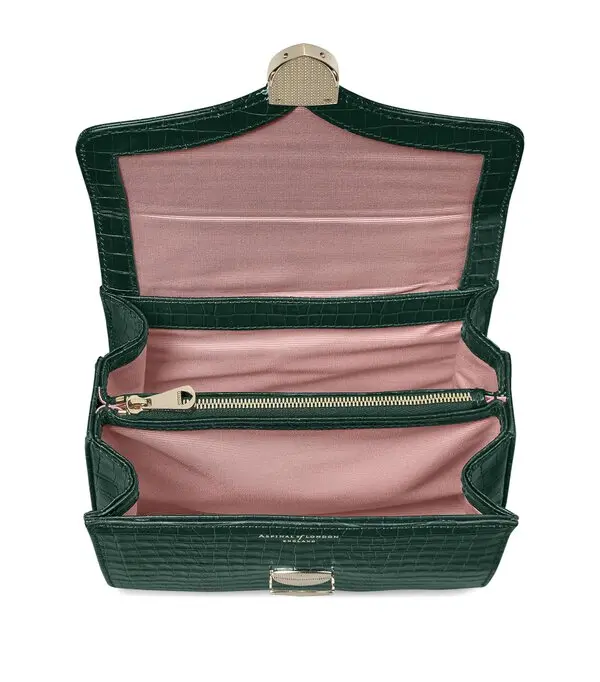 ASPINAL OF LONDON Midi Mayfair Top-handle Bag - Green