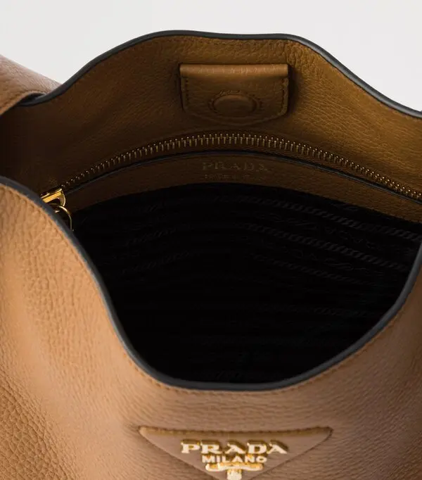 Prada Leather Shoulder Bag - Brown