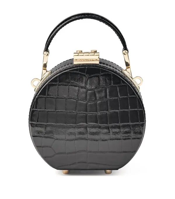ASPINAL OF LONDON Micro Hat Box Bag - Black