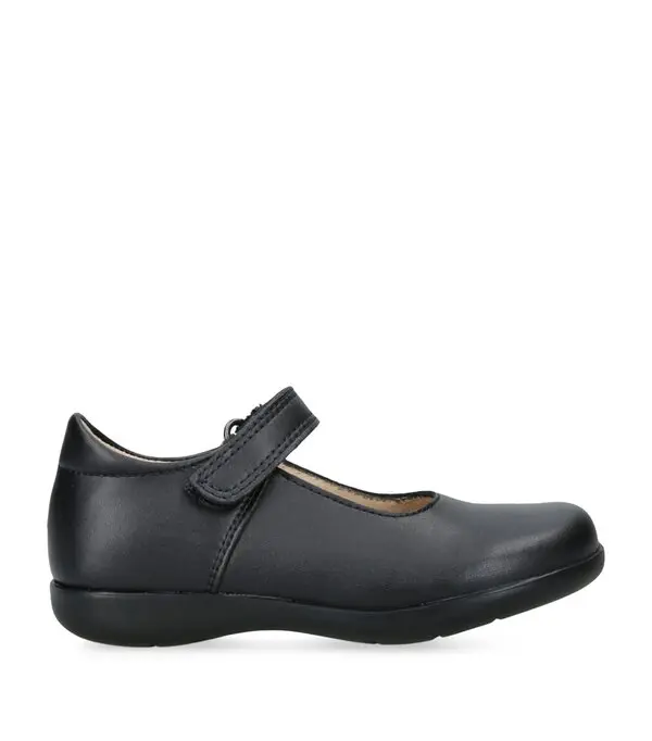 Trotters Emily Leather Mary Jane Shoes - Navy